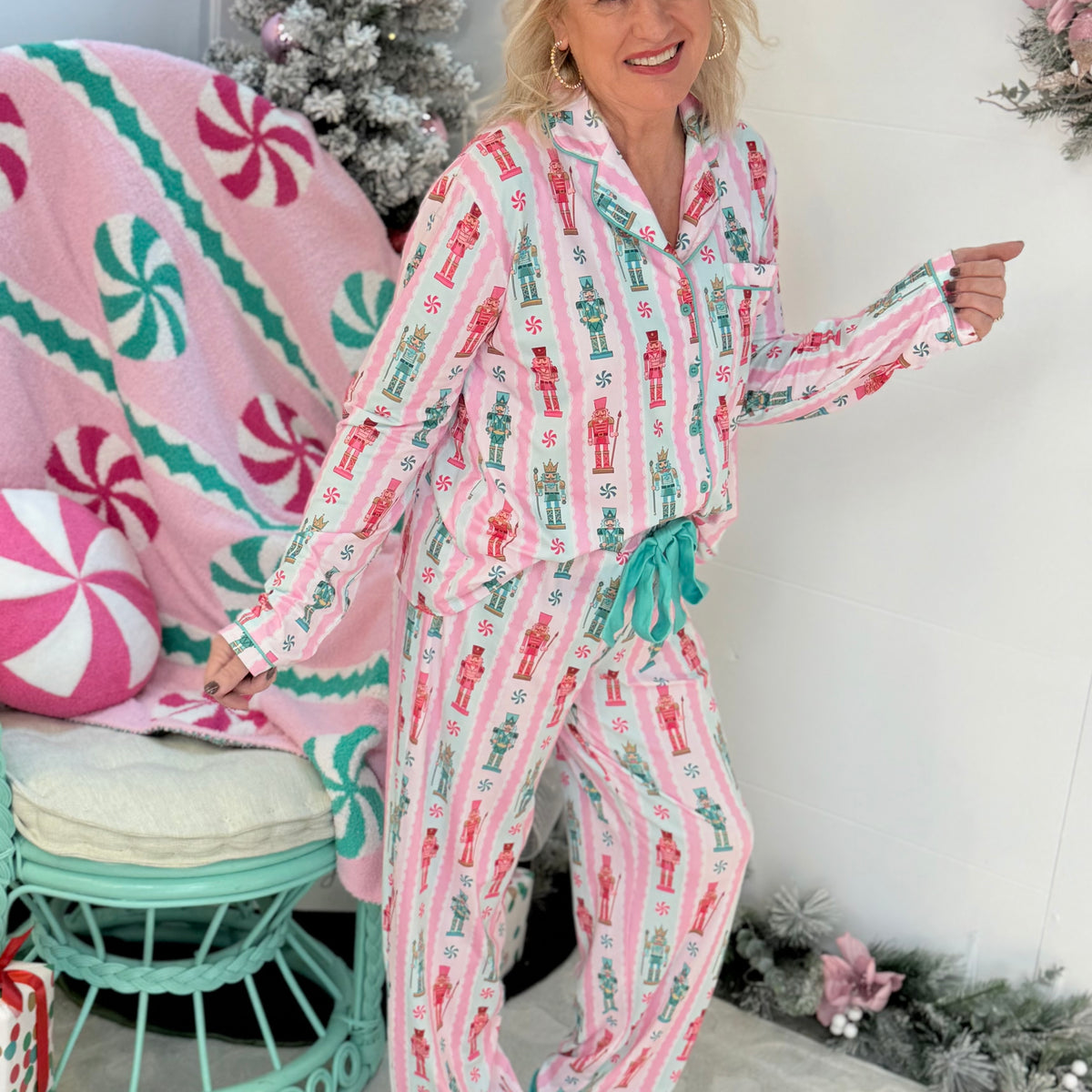 FINAL SALE PINK-mas PJ Set - Nutcracker Magic Ruffle – The Lovely Closet