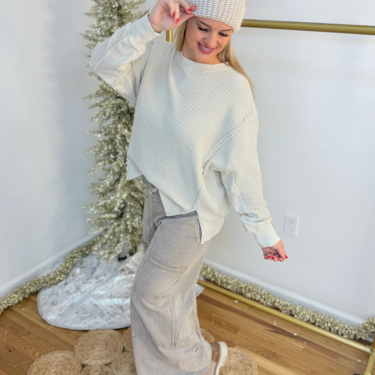 Winter-y Mix Thermal Top – The Lovely Closet